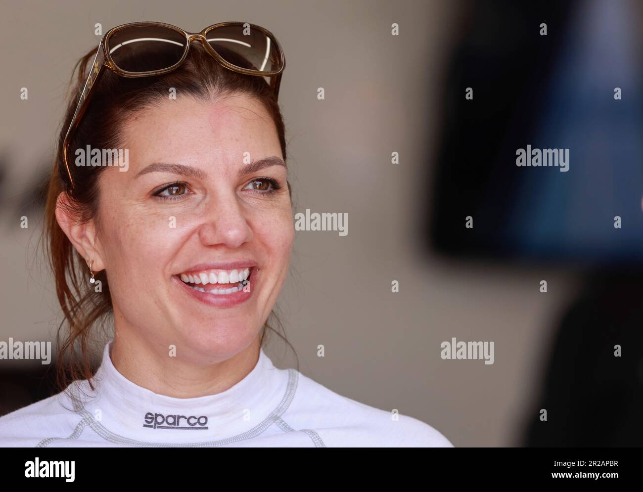 INDIANAPOLIS, INDIANA - MAY 17: IndyCar driver Katherine Legge (44) in ...