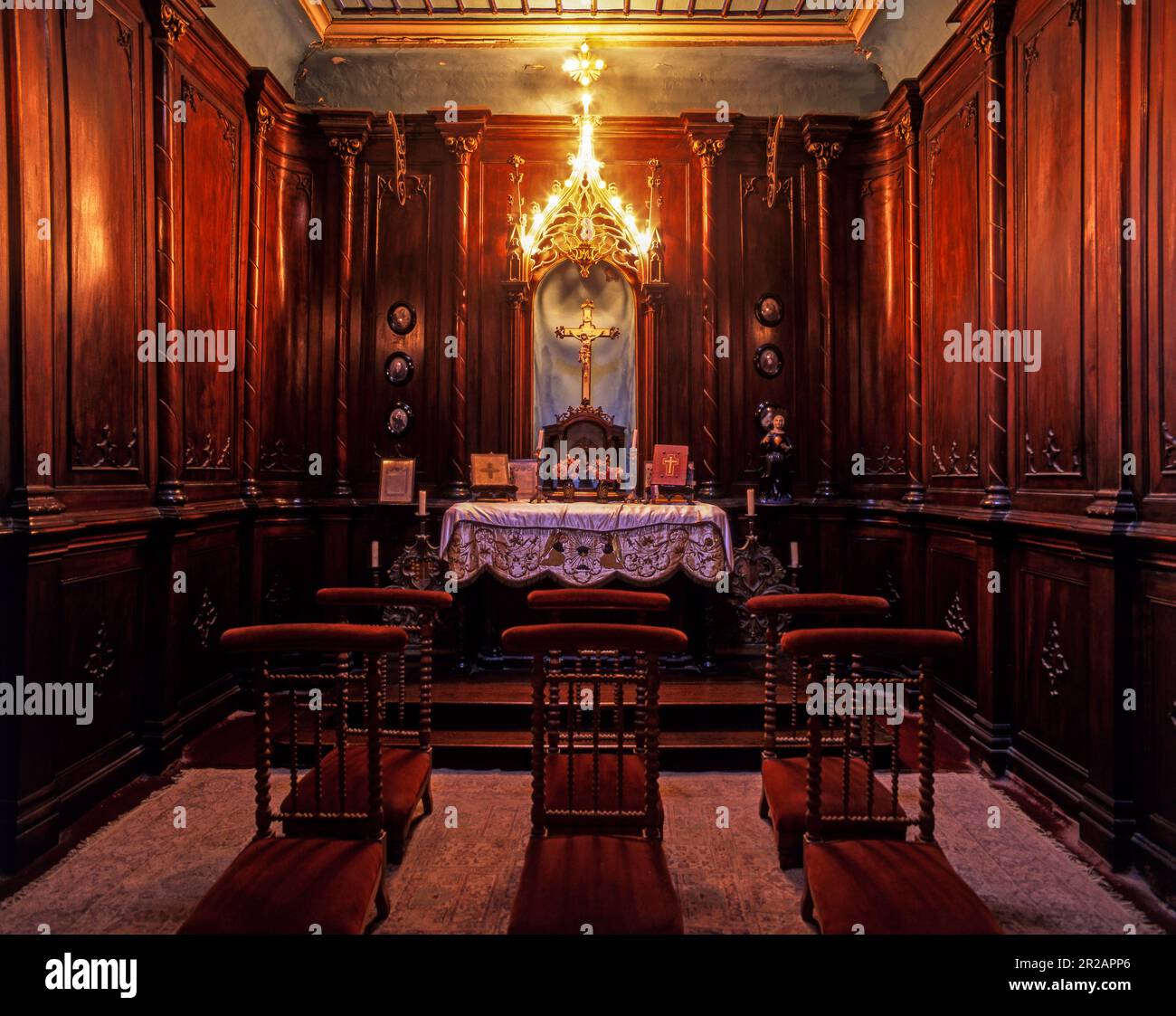 Colonial mansion, Aliaga house (17th century) in Lima city, Perú Stock ...