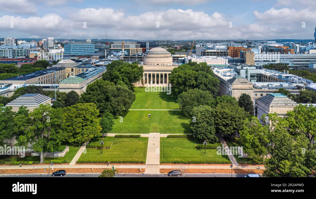 Aerial view of the Great Dome of MIT University Stock Photo - Alamy