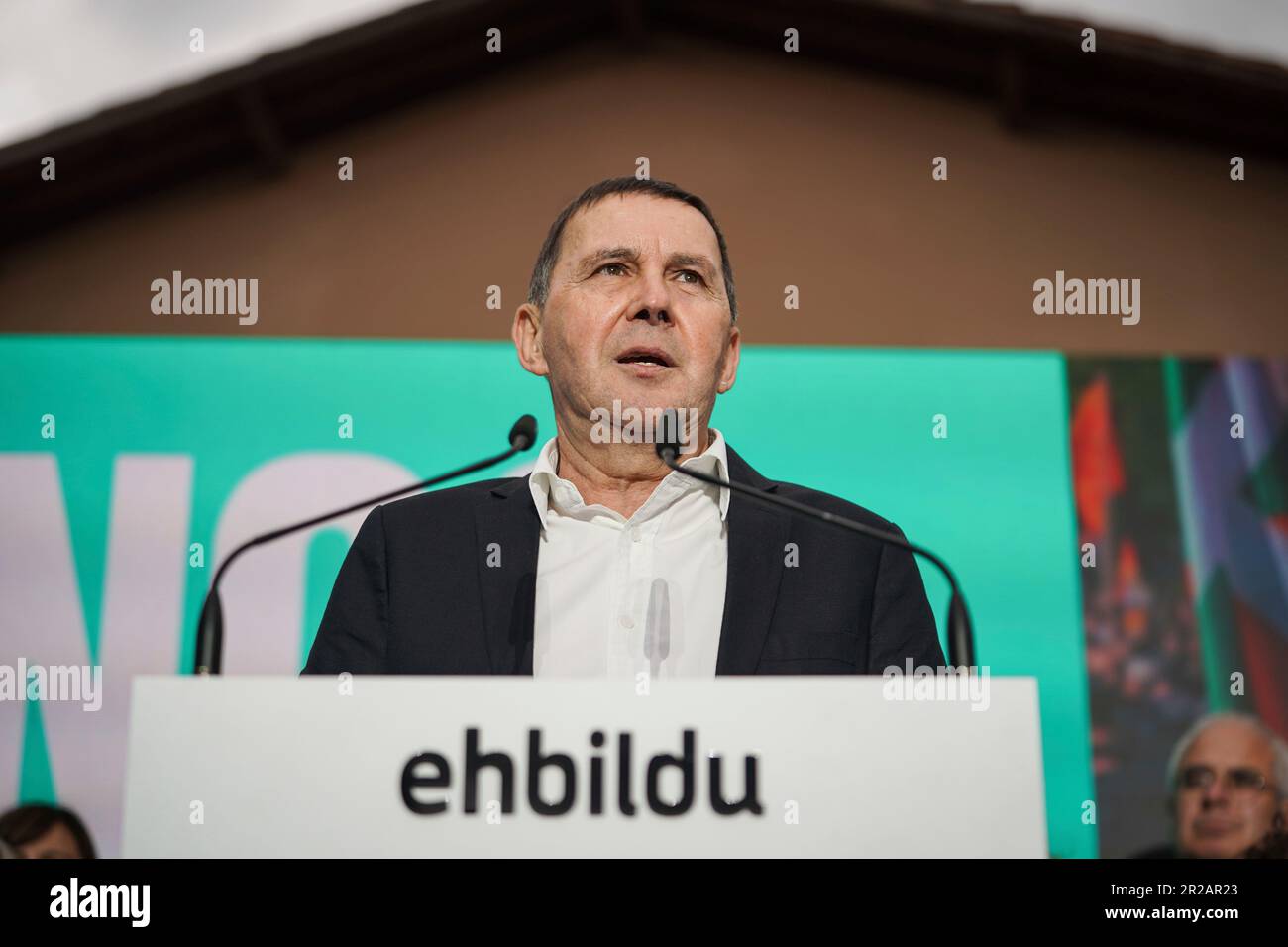 The general coordinator of EH Bildu, Arnaldo Otegi, speaks at an EH ...