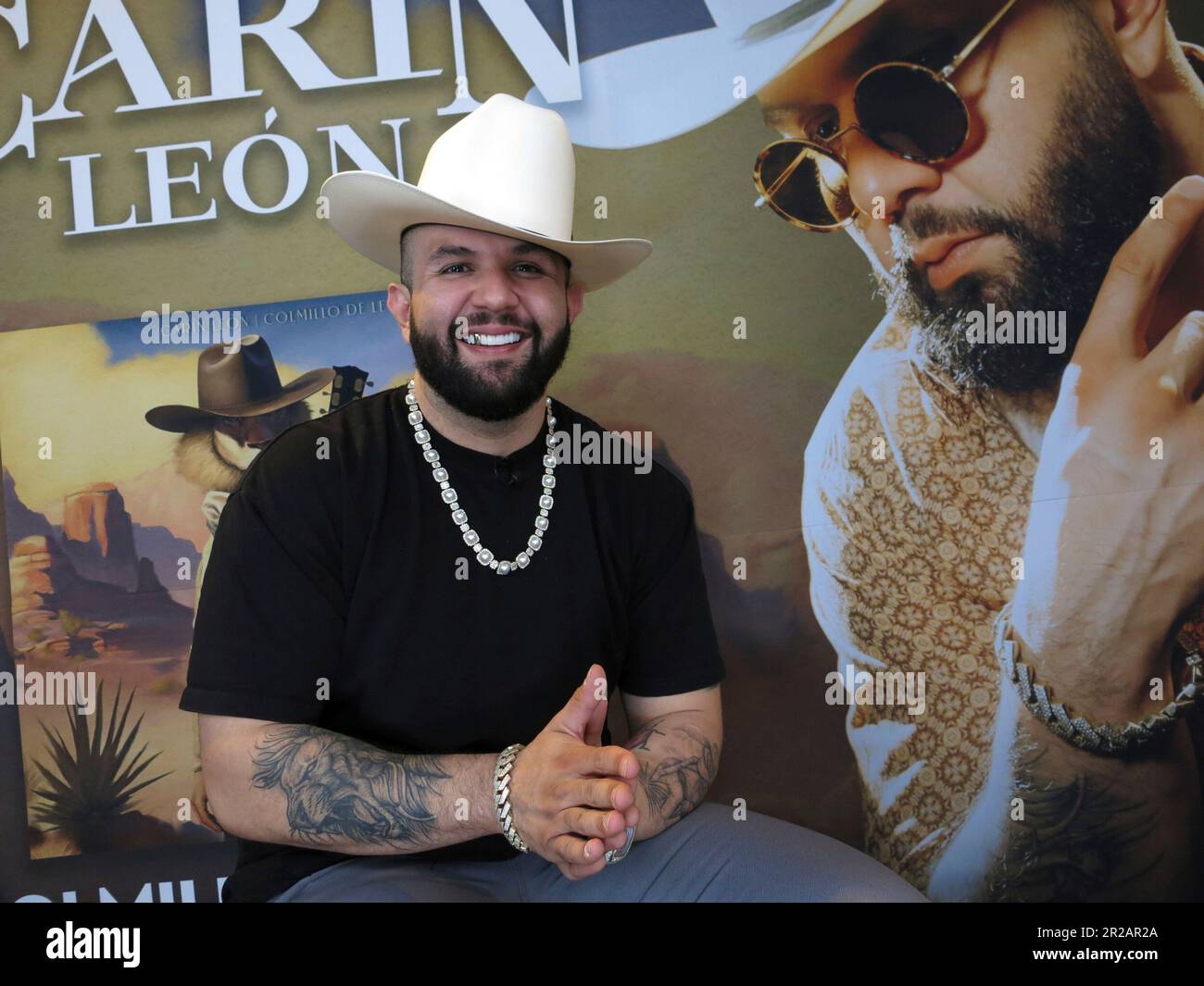 The Mexican regional singer Carin Leon poses for a portrait during an ...