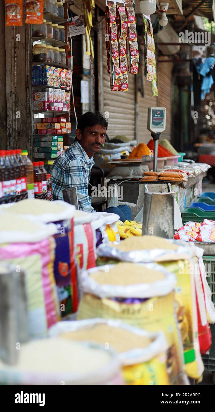Street Market, New Delhi, India Stock Photo - Alamy