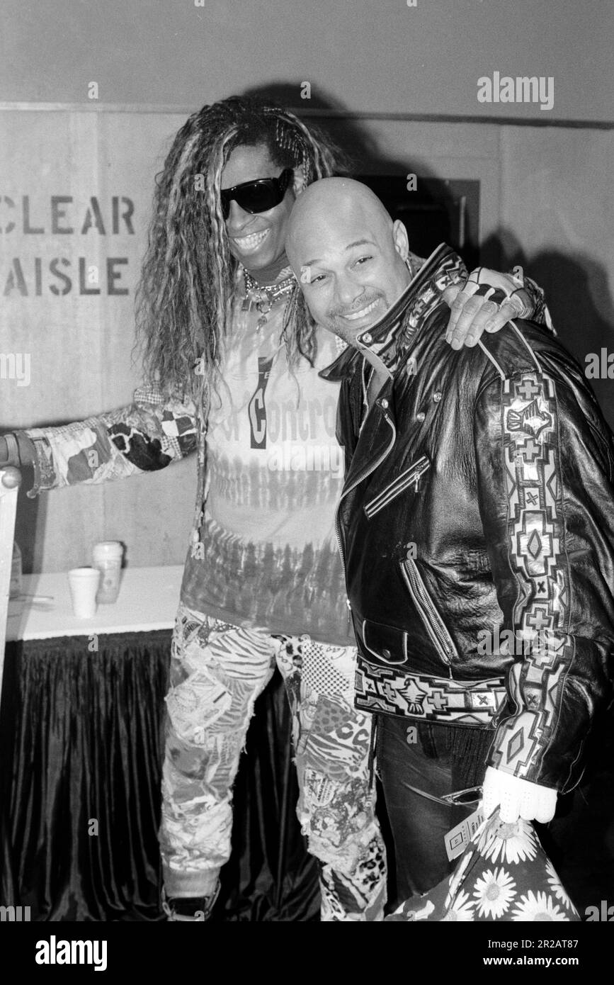 T.M. Stevens and Narada Michael Walden photographed in San Francisco ...