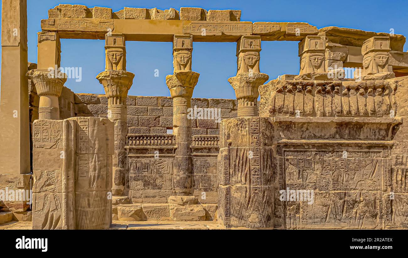 Temple of Isis at Philae Island in Aswan, Egypt Stock Photo - Alamy