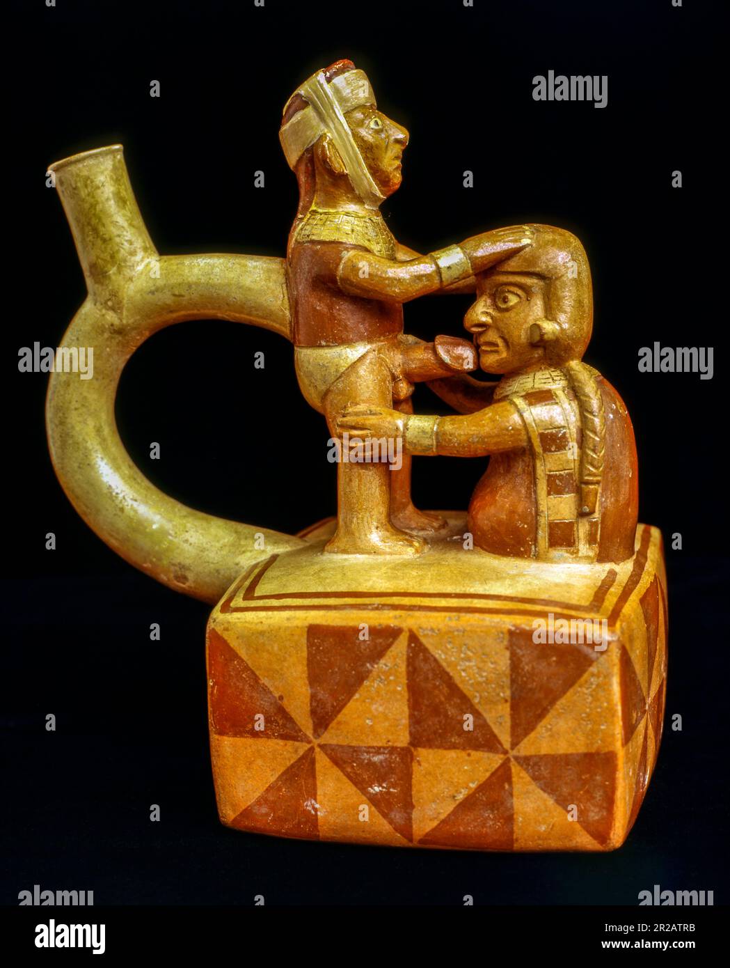 Peru.Lima.Cultura Mochica 500 d.c. ceramica erótica. Museo Larco Herrera Stock Photo - Alamy