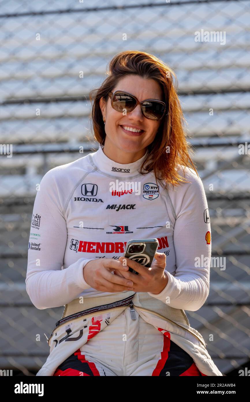 Indianapolis, IN, USA. 17th May, 2023. INDYCAR driver, KATHERINE LEGGE ...