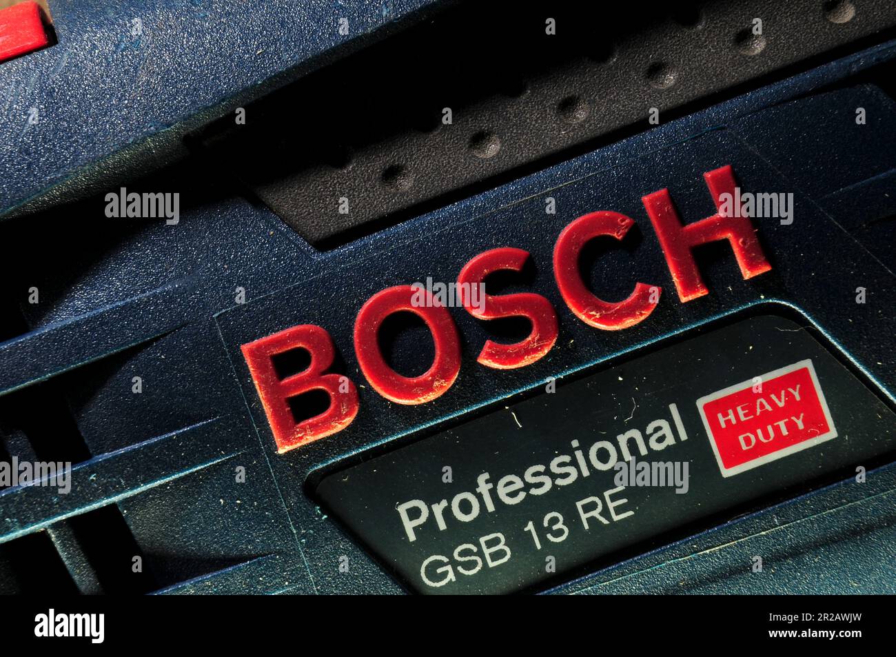 Bosch trade mark on electric heavy duty drill Stock Photo - Alamy