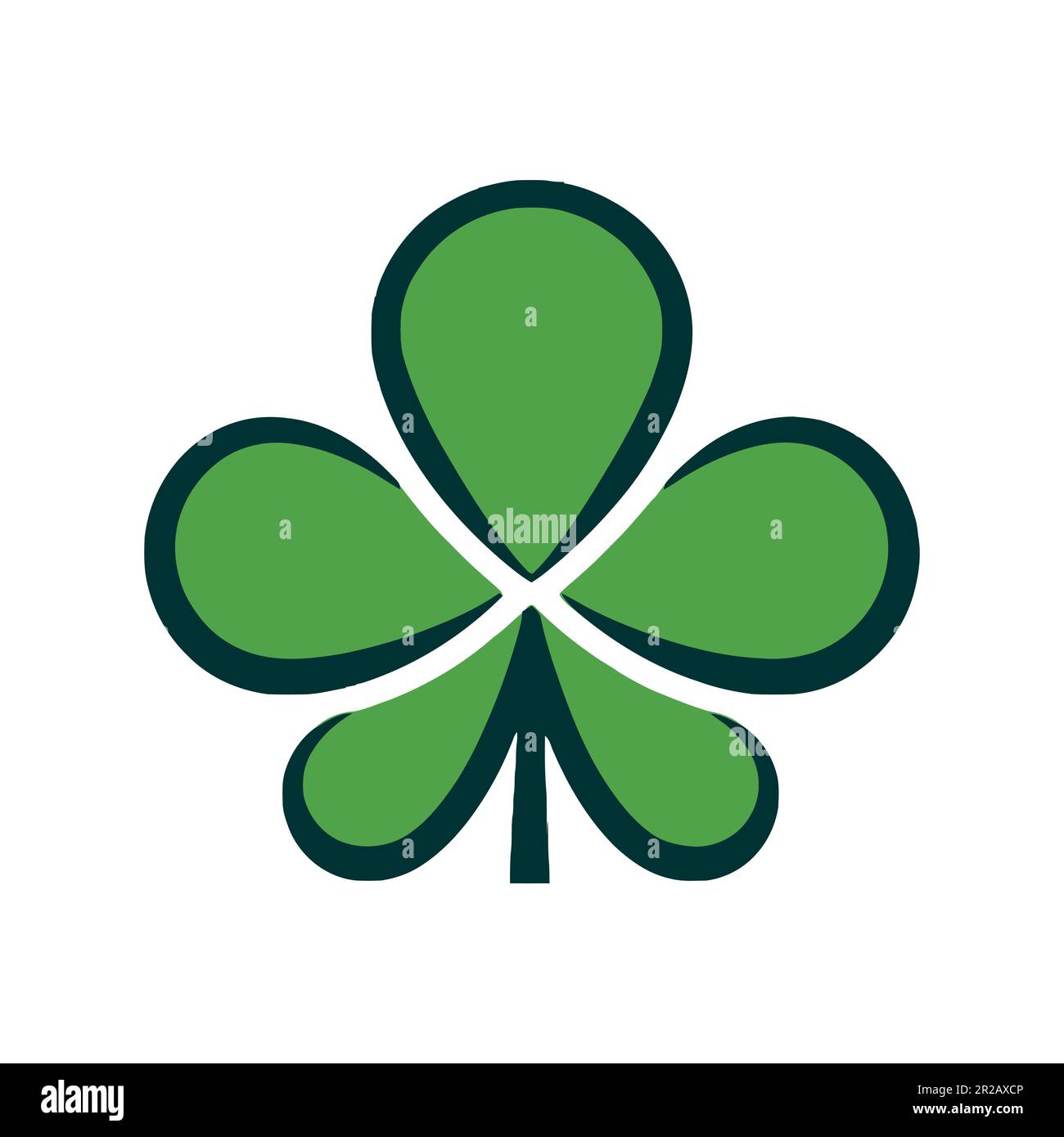 Shamrock icon on white background. patrick's day. Vector illustration ...