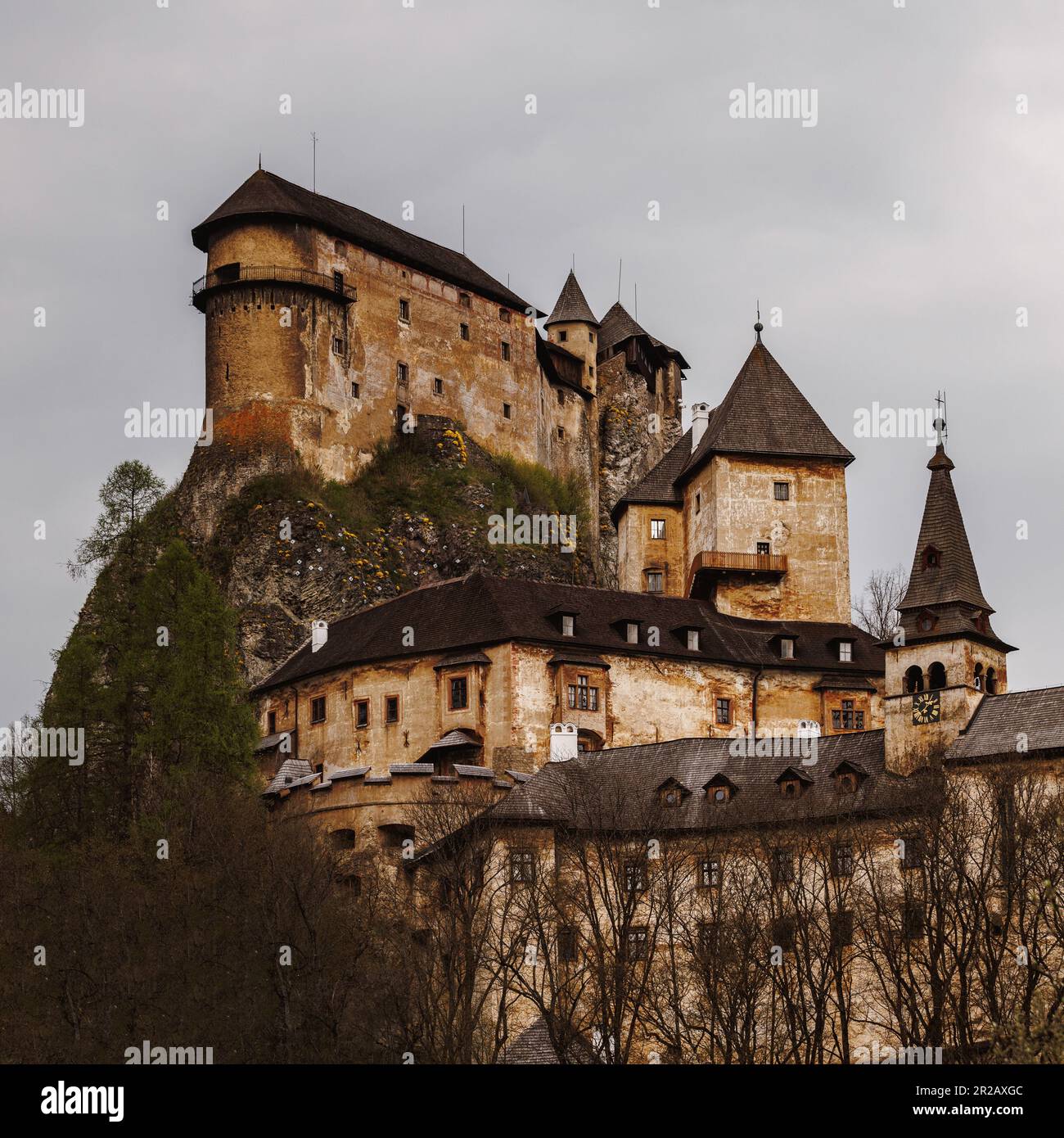 Gloomy medieval castle on the mountain, Orava, Slovakia Stock Photo - Alamy
