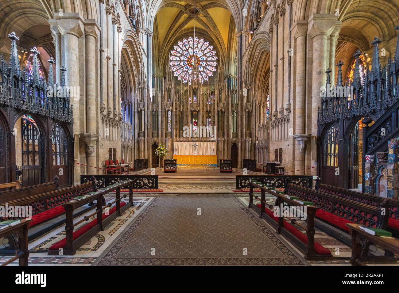 Durham, North East England, UK - 22 April 2019: Interior of the Durham ...