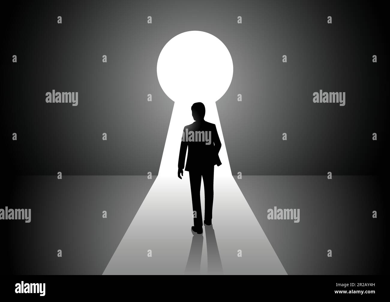 Walking keyhole Stock Vector Images - Alamy