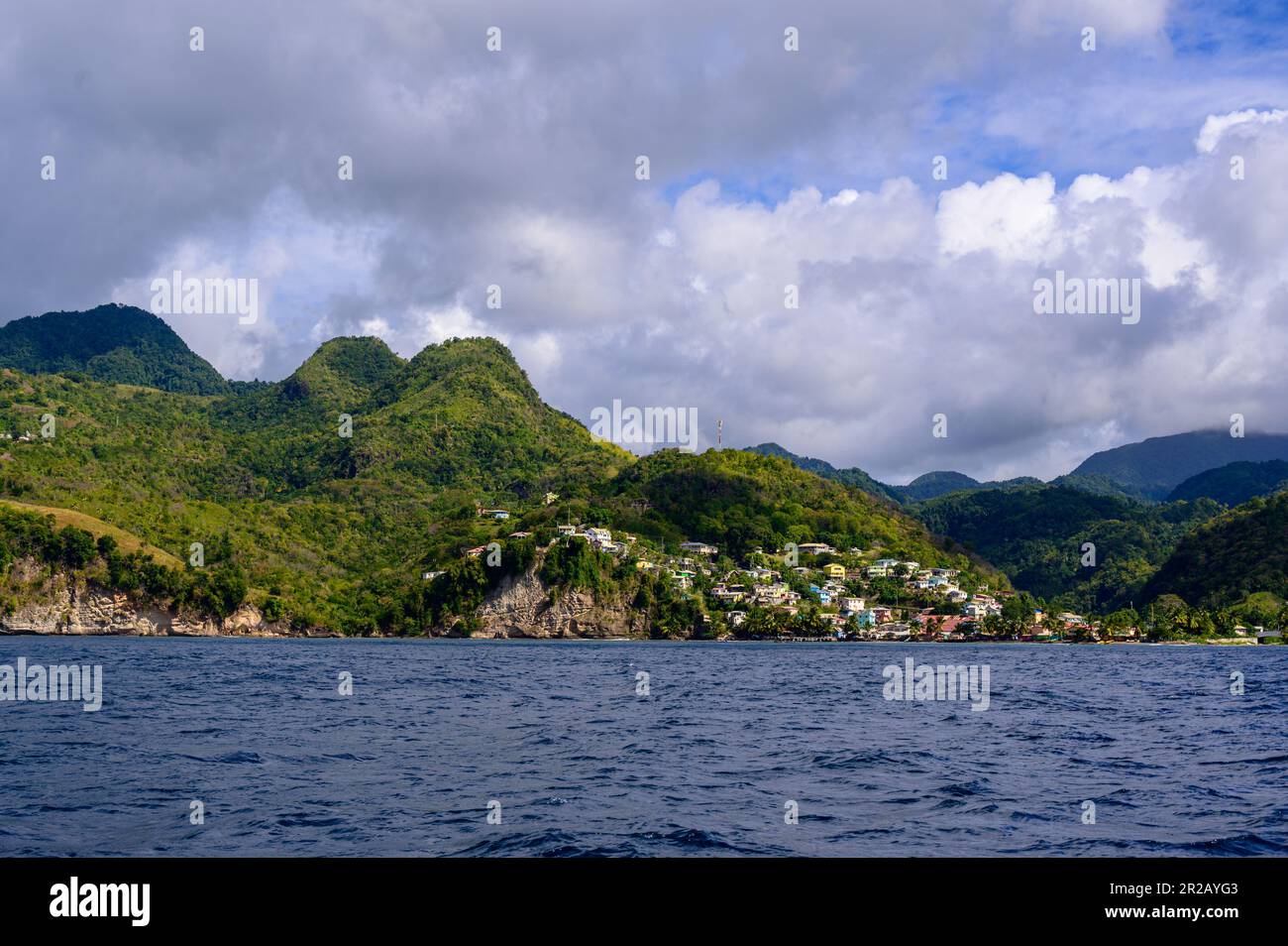 Coast of the Caribbean island of St. Lucia Stock Photo - Alamy