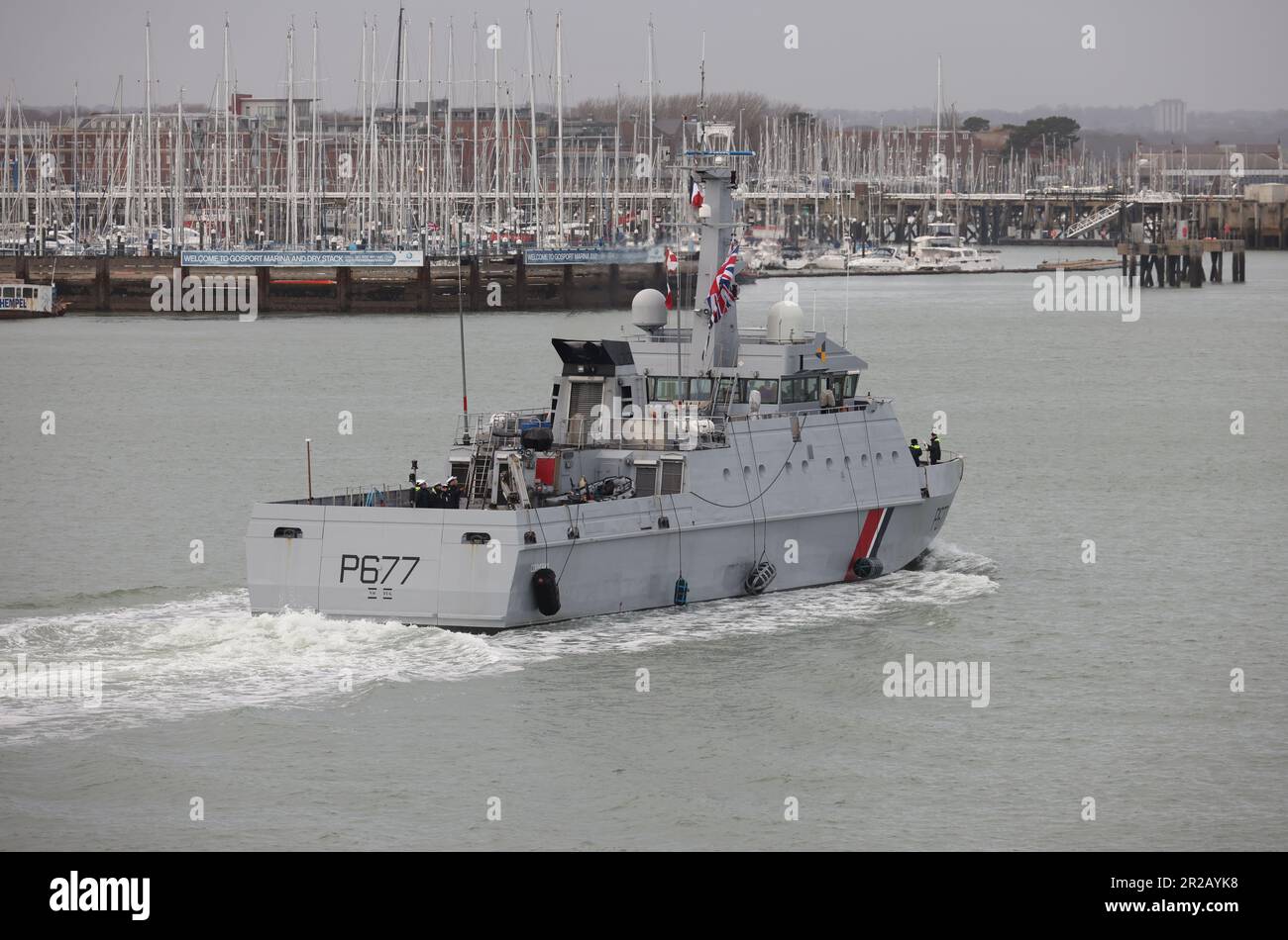 The French naval ship FS CORMORAN arriving at the Naval Base for a ...