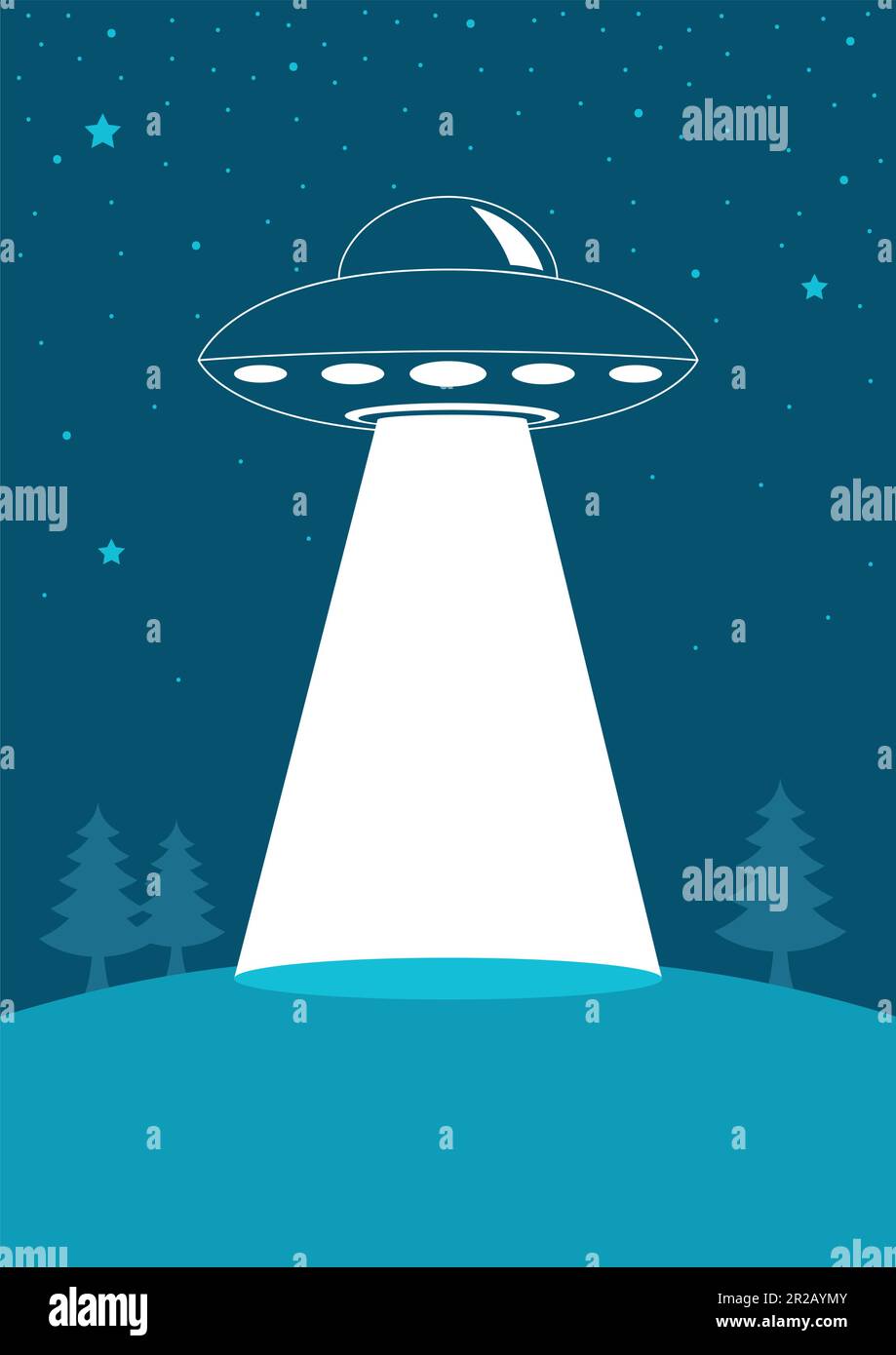 Simple graphic of unidentified flying object, UFO Stock Vector Image ...