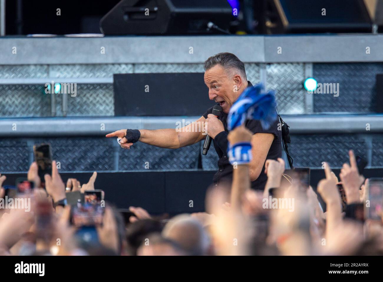 Bruce Springsteen show in Ferrara, Italy Stock Photo - Alamy