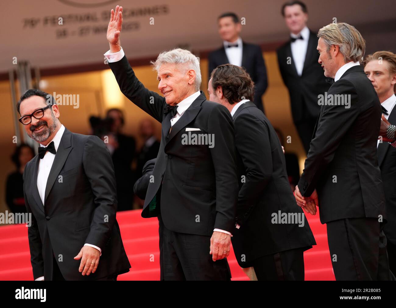 Director James Mangold, from left, Harrison Ford, producer Simon ...