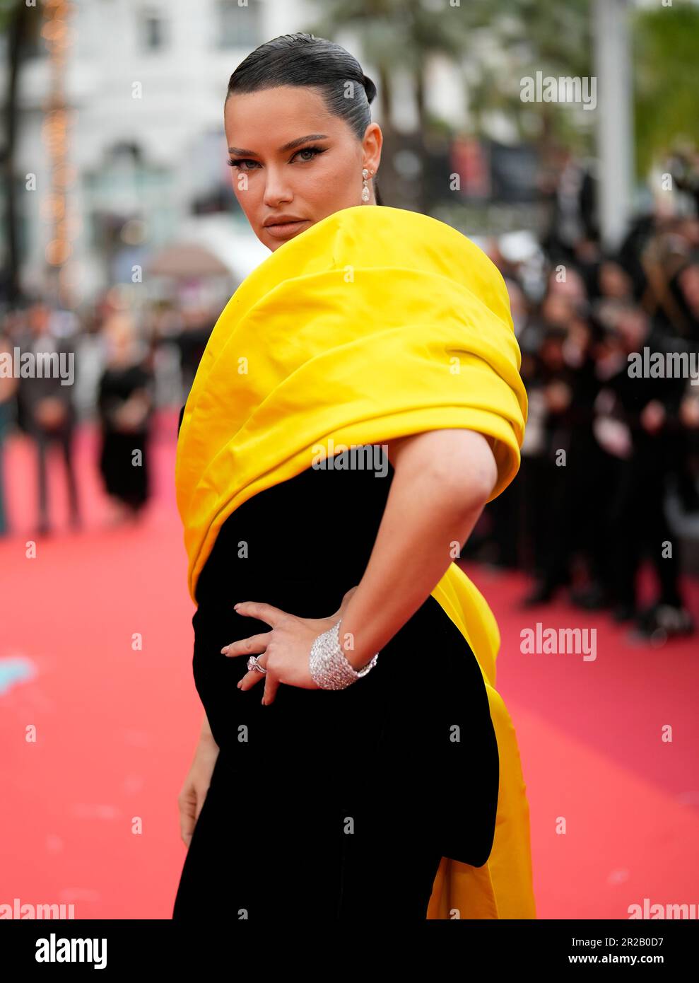 Adriana Lima poses for photographers upon arrival at the premiere of ...