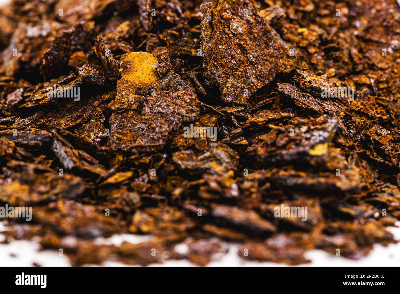 detail of rusty metal, macro photography of corroded metal in an ...