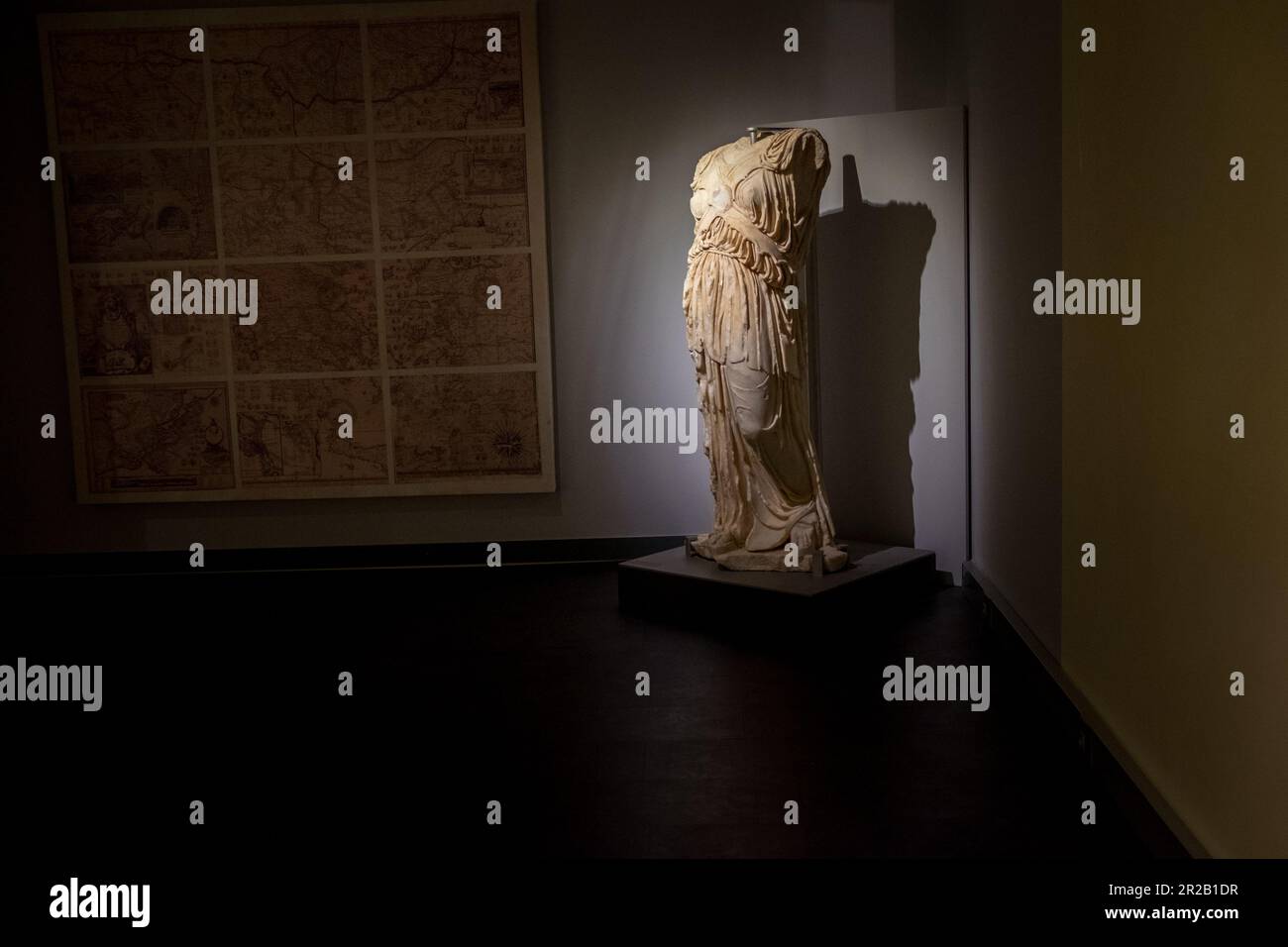 Statue of Athena 1st century a.D .Exhibits from the classical antiquity ...