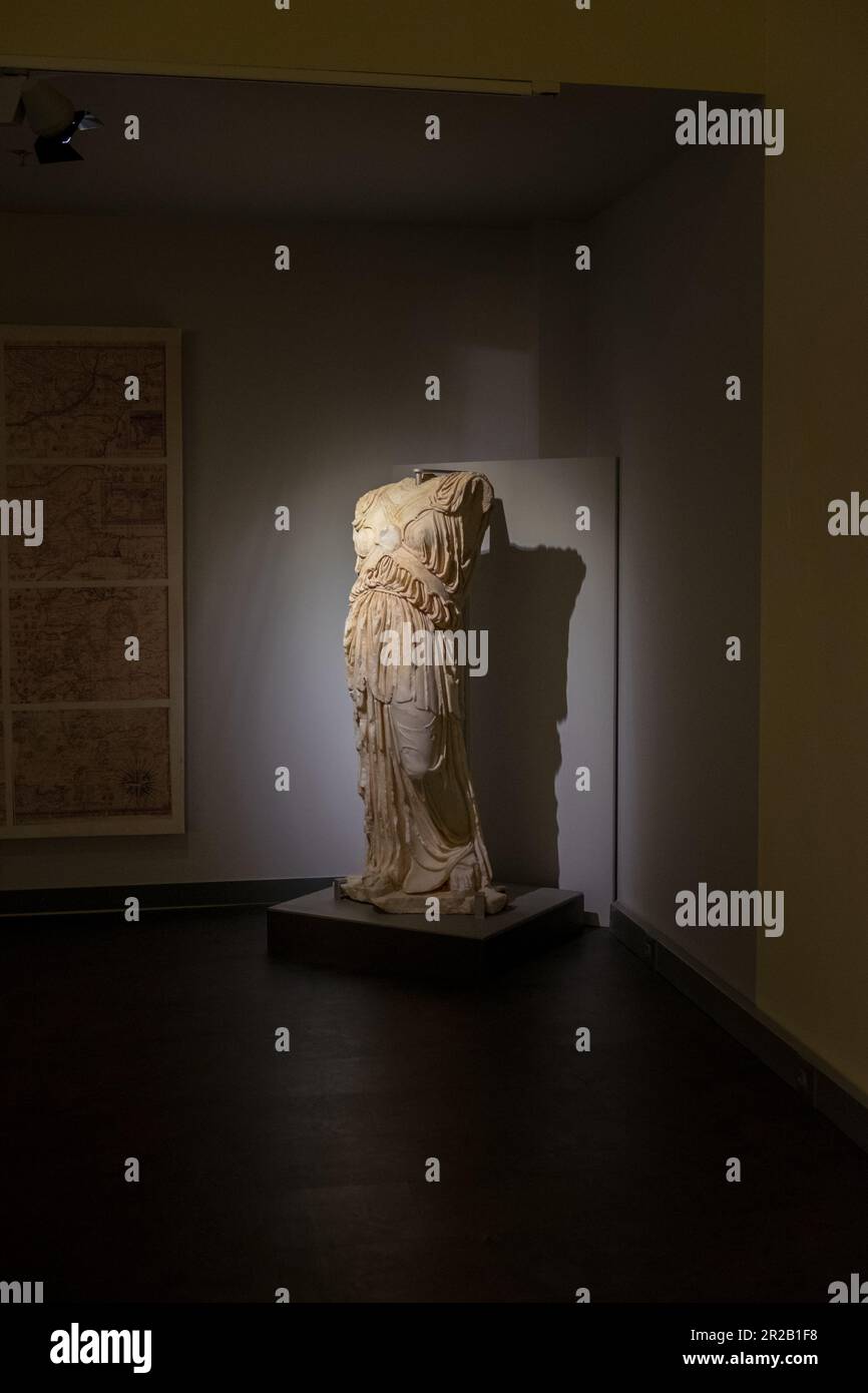 Statue of Athena 1st century a.D .Exhibits from the classical antiquity ...