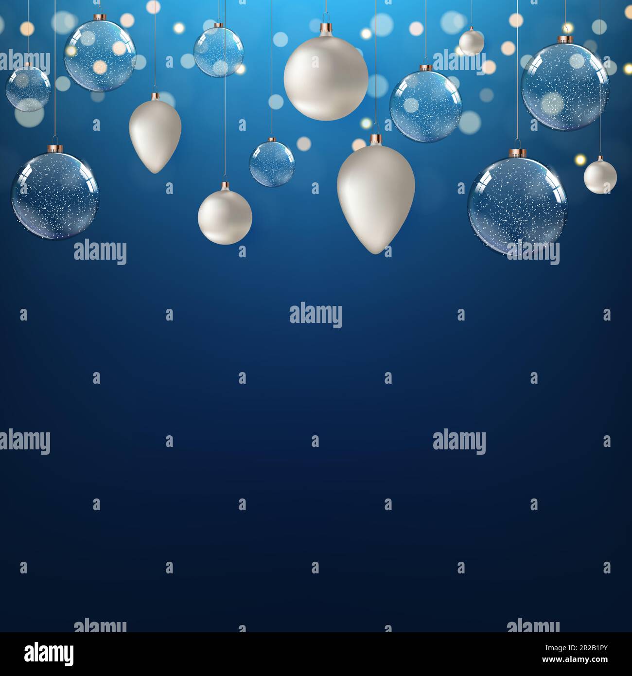 Christmas background on blue on colored Vector Illustration Stock ...