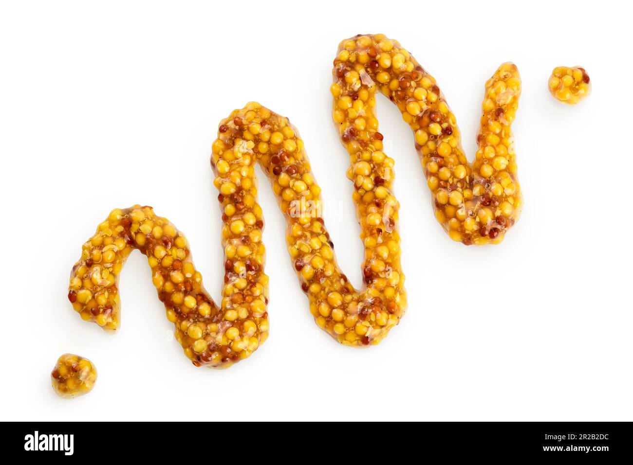 french mustard isolated on white background with full depth of field ...