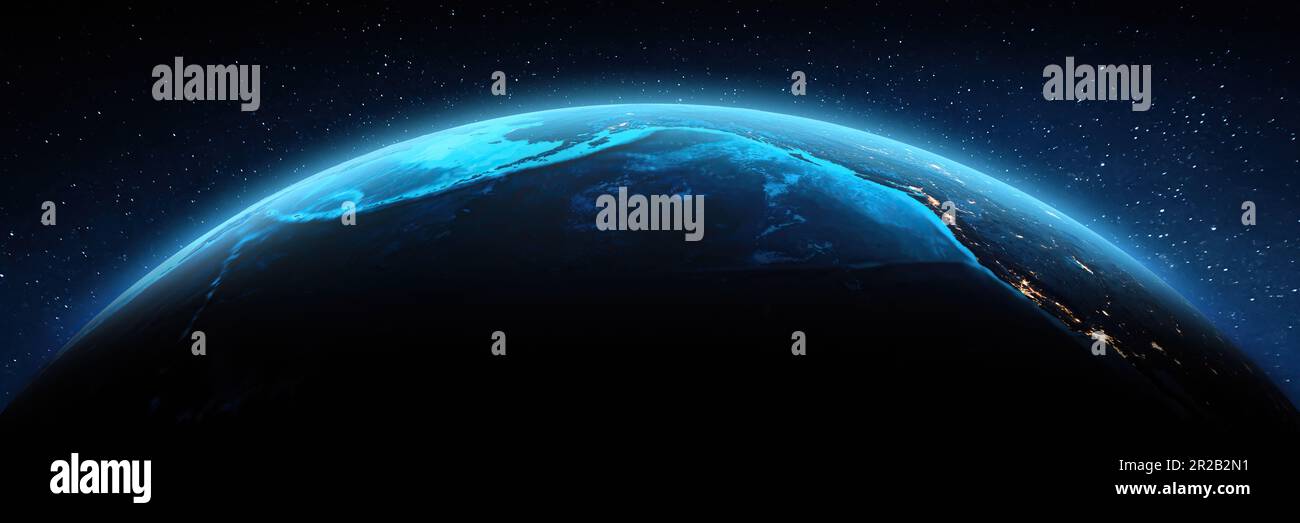 Alaska, North Pacific. Elements of this image furnished by NASA. 3d ...