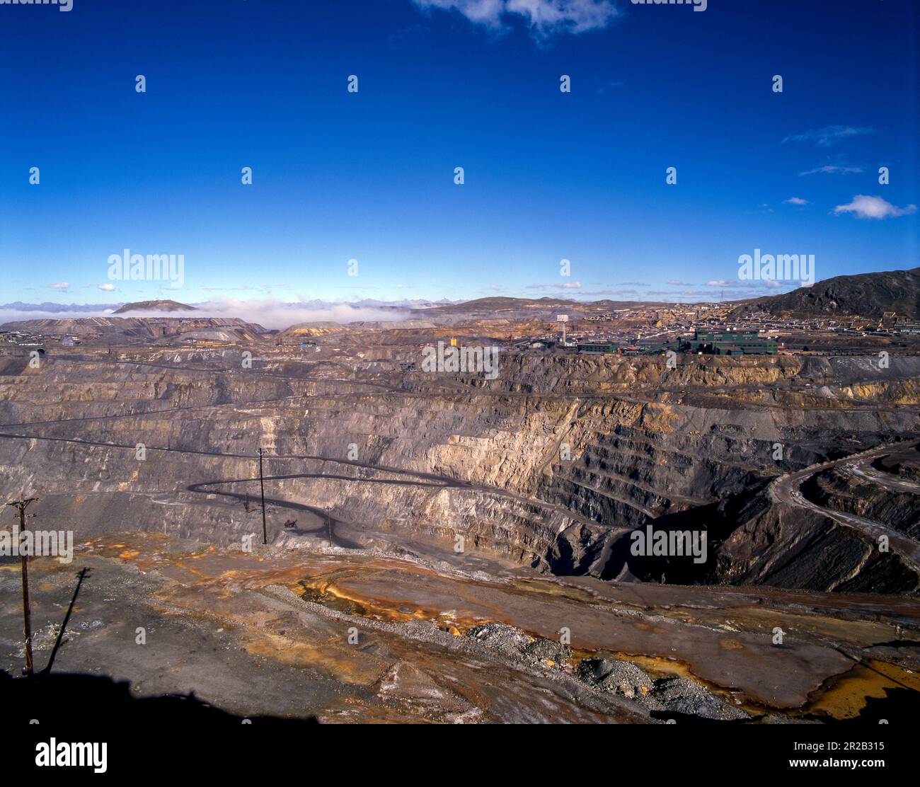 Peru.Pasco.Cerro de Pasco Mine.Altiplano Stock Photo - Alamy