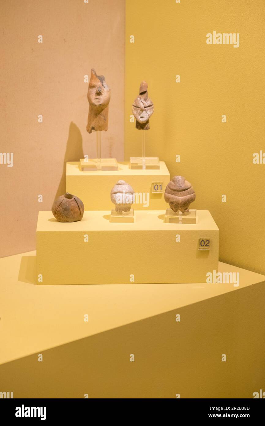 Marble and clay figurines (Final Neolithic and Late Neolithic period ...