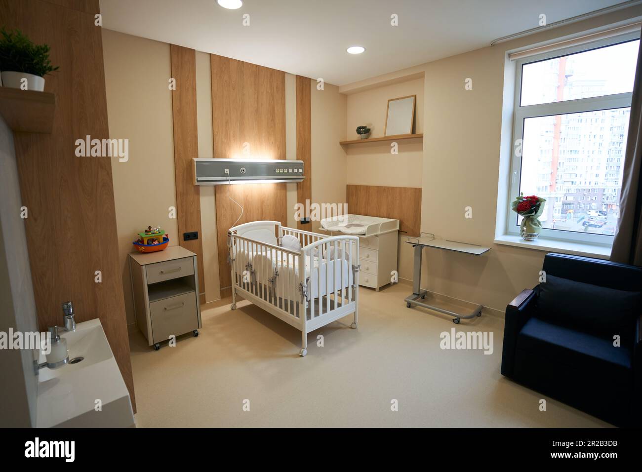 Modern interior of patient room in private children clinic Stock Photo ...