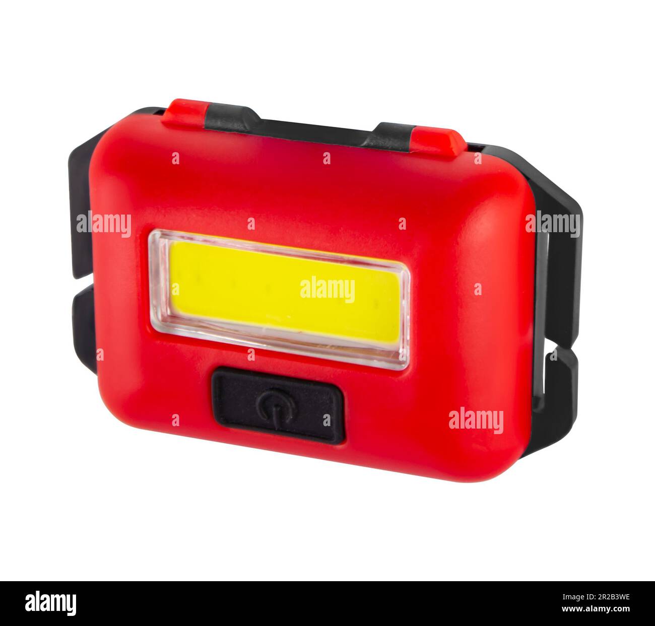 LED headlamp white background in insulation Stock Photo - Alamy