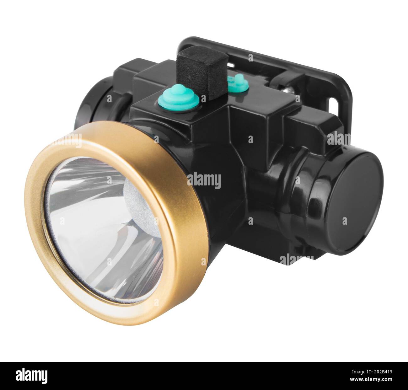 LED headlamp white background in insulation Stock Photo - Alamy