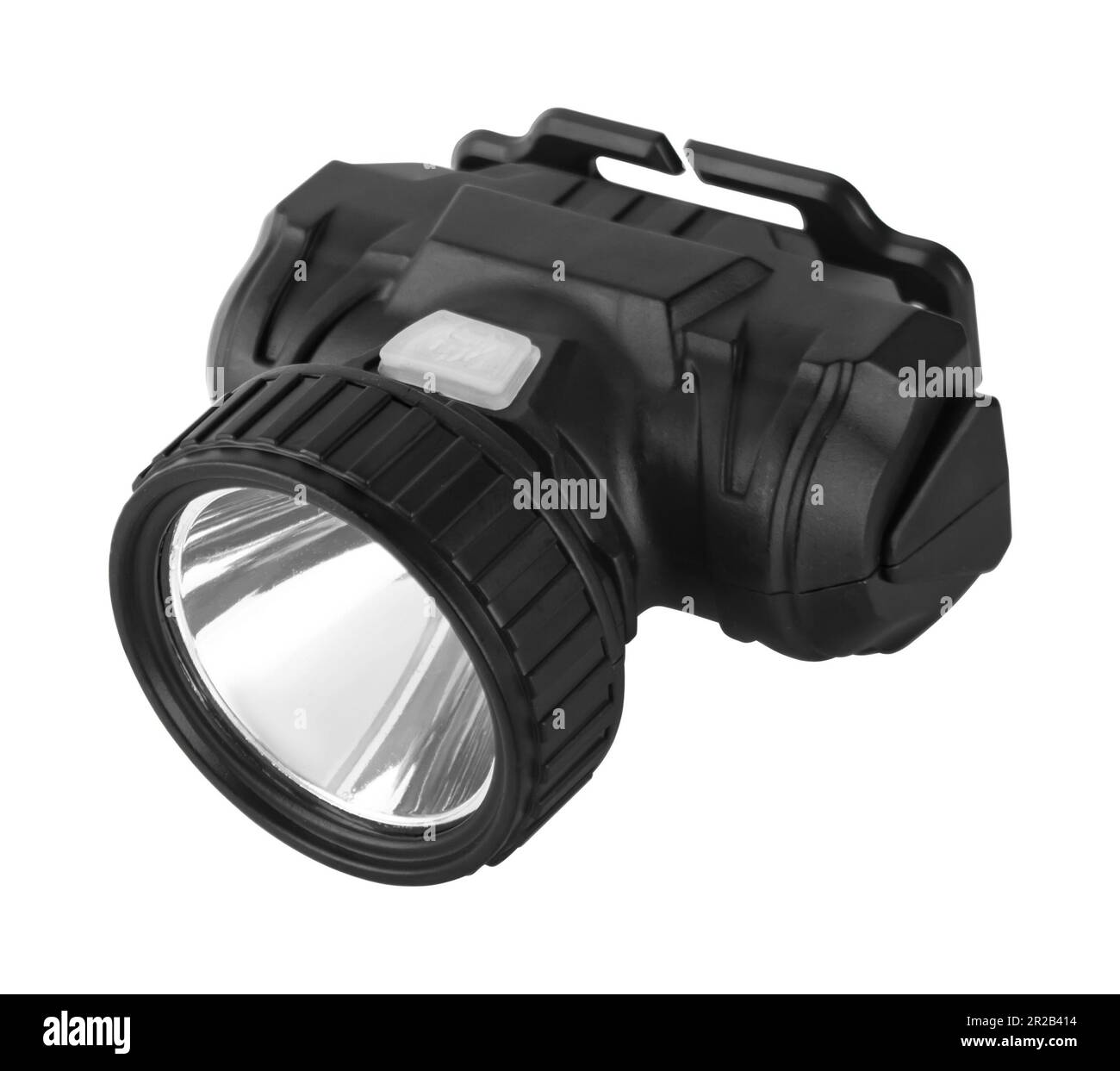 LED headlamp white background in insulation Stock Photo - Alamy