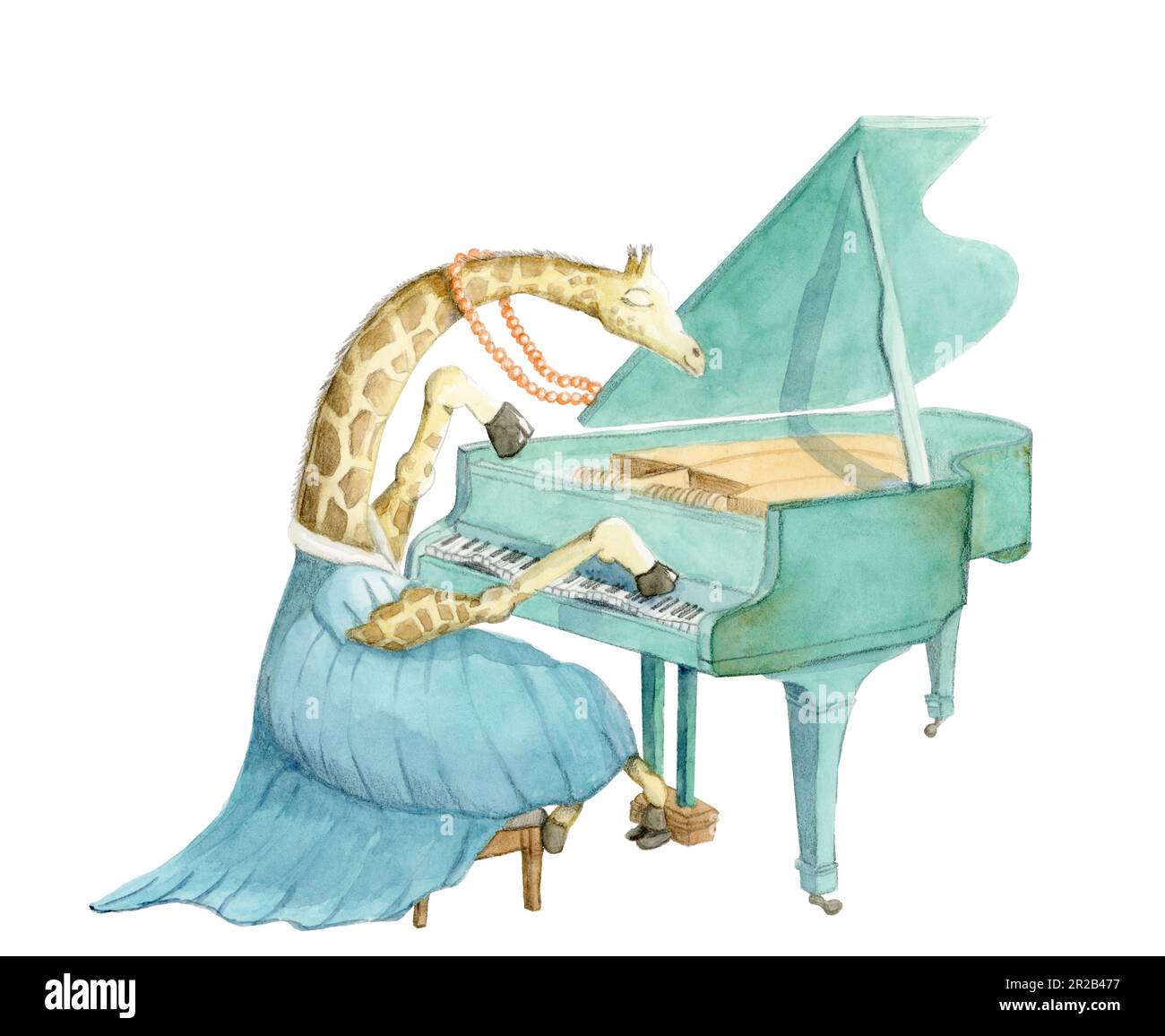 Giraffe illustration hi-res stock photography and images - Alamy