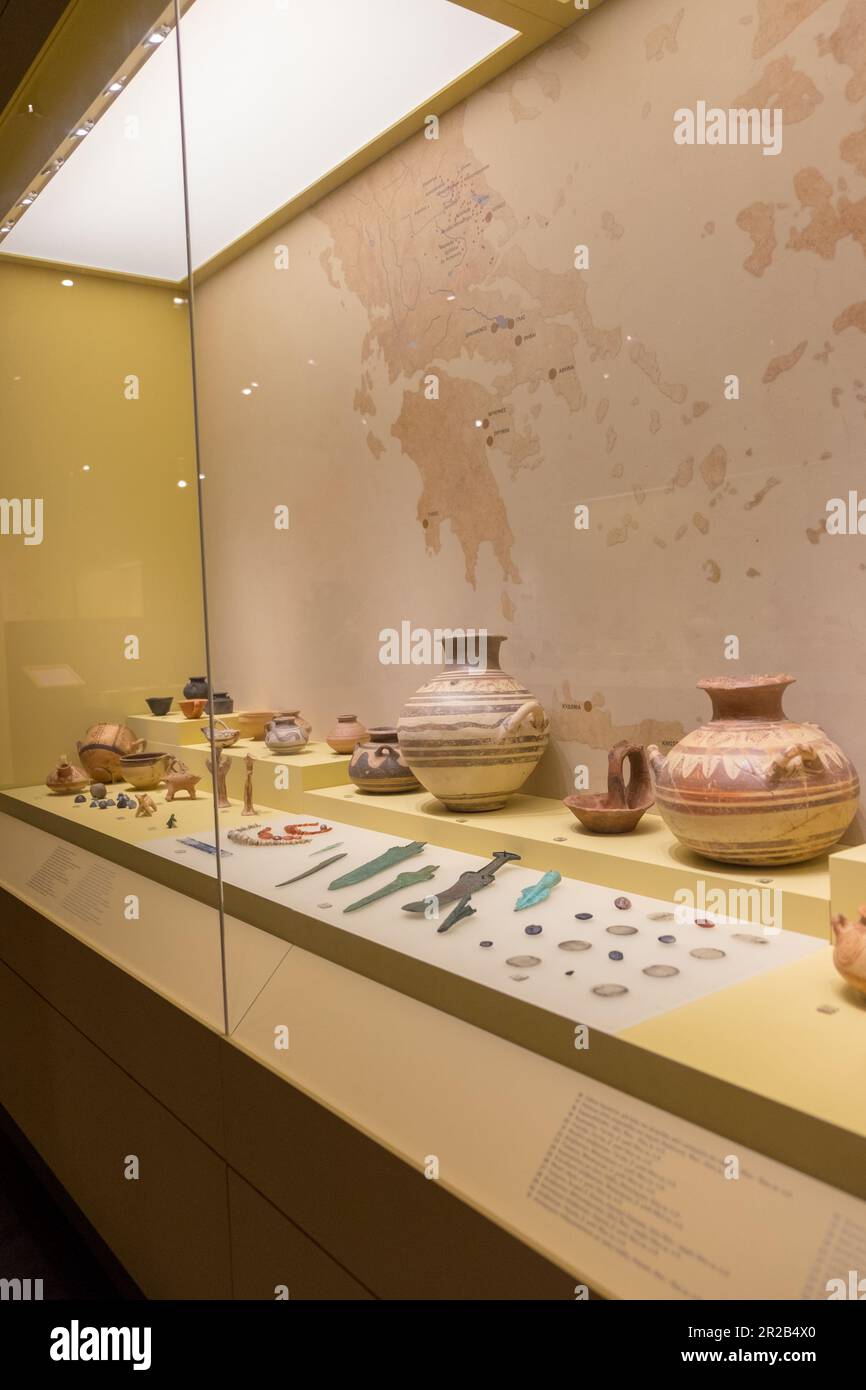 Clay vessels and bowls , jewels and tools from the late-final Neolithic ...