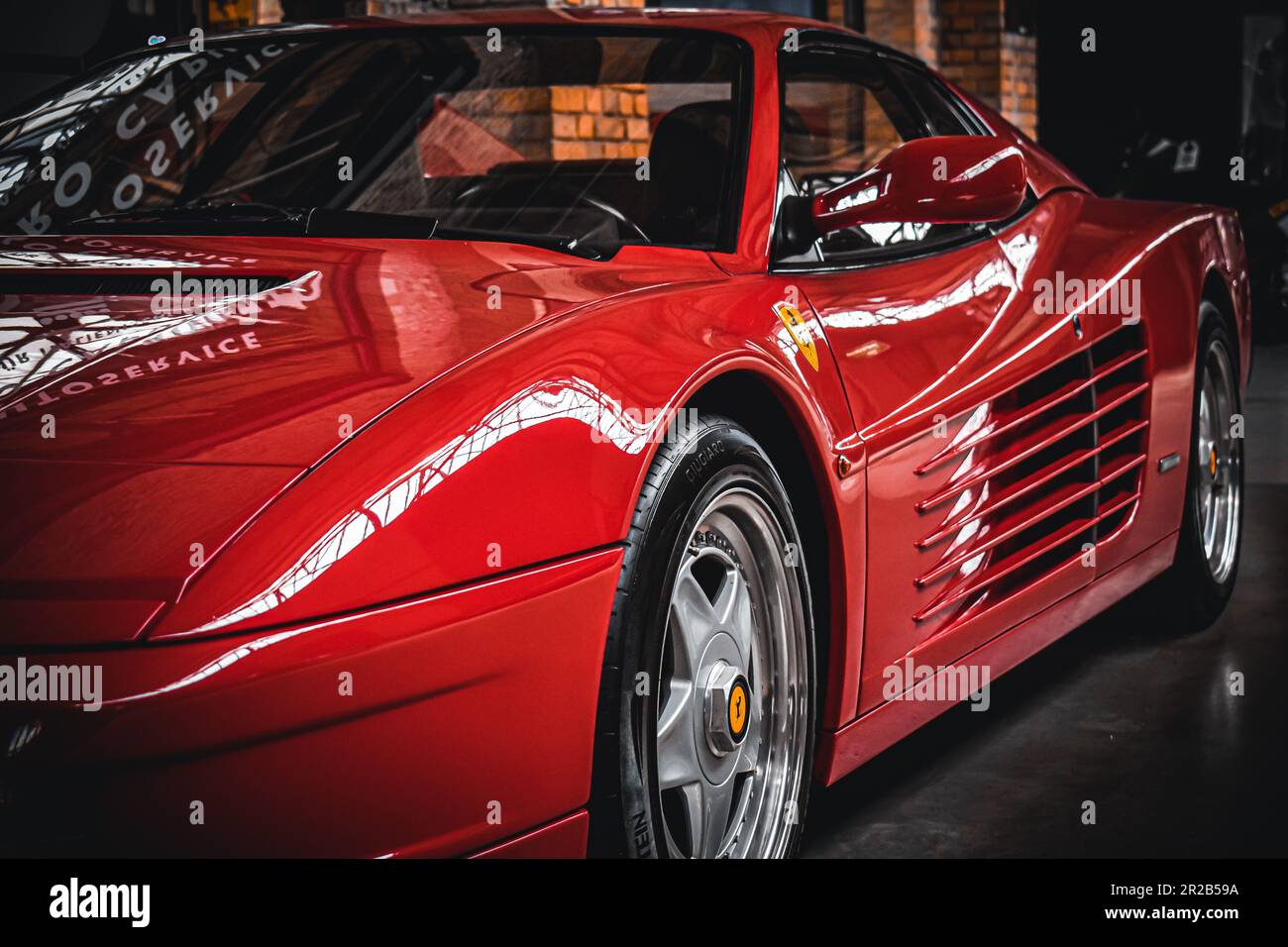 Picture of a Ferrari Testarossa Stock Photo - Alamy
