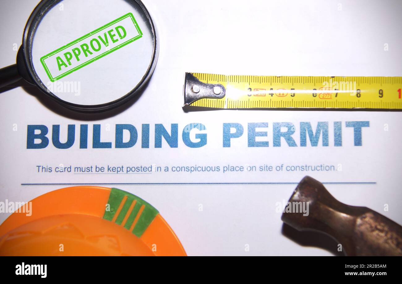 Buildings permit hi-res stock photography and images - Alamy