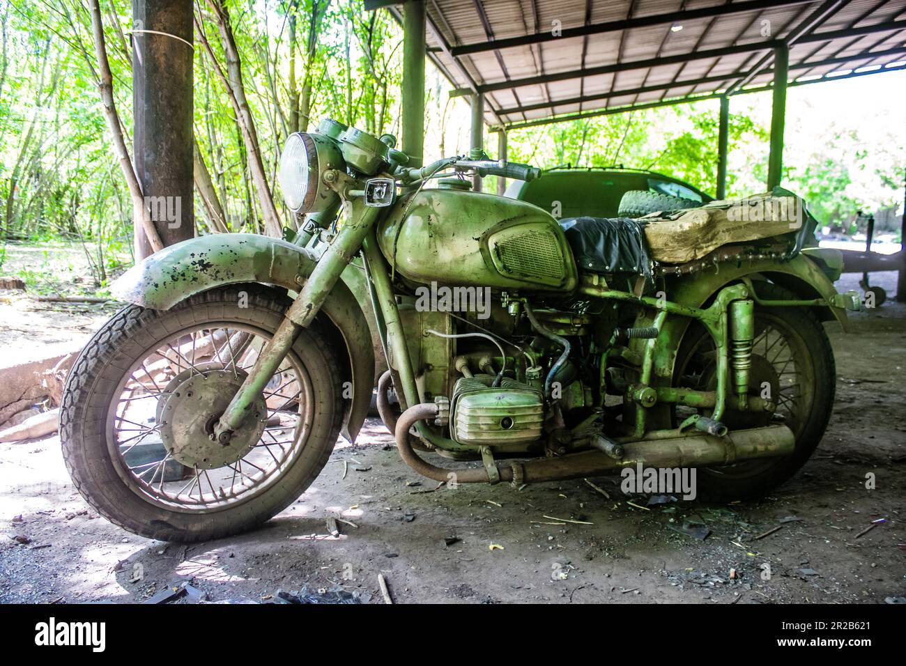 Ukrainian army sidecar motorcycle used by soldiers of the 28th ...