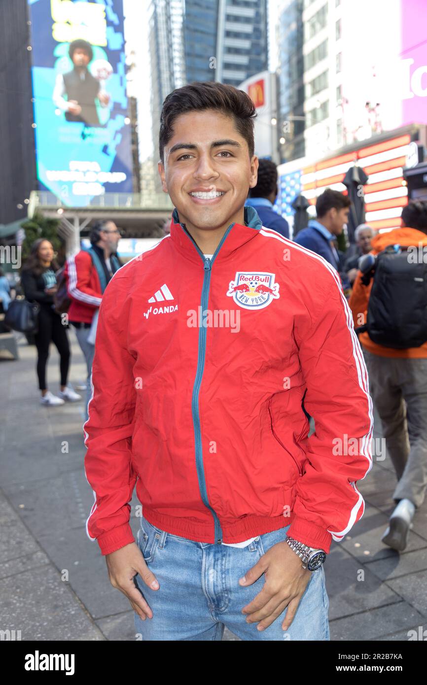 New York, US, 18/05/2023, Player Frankie Amaya, during event with New ...