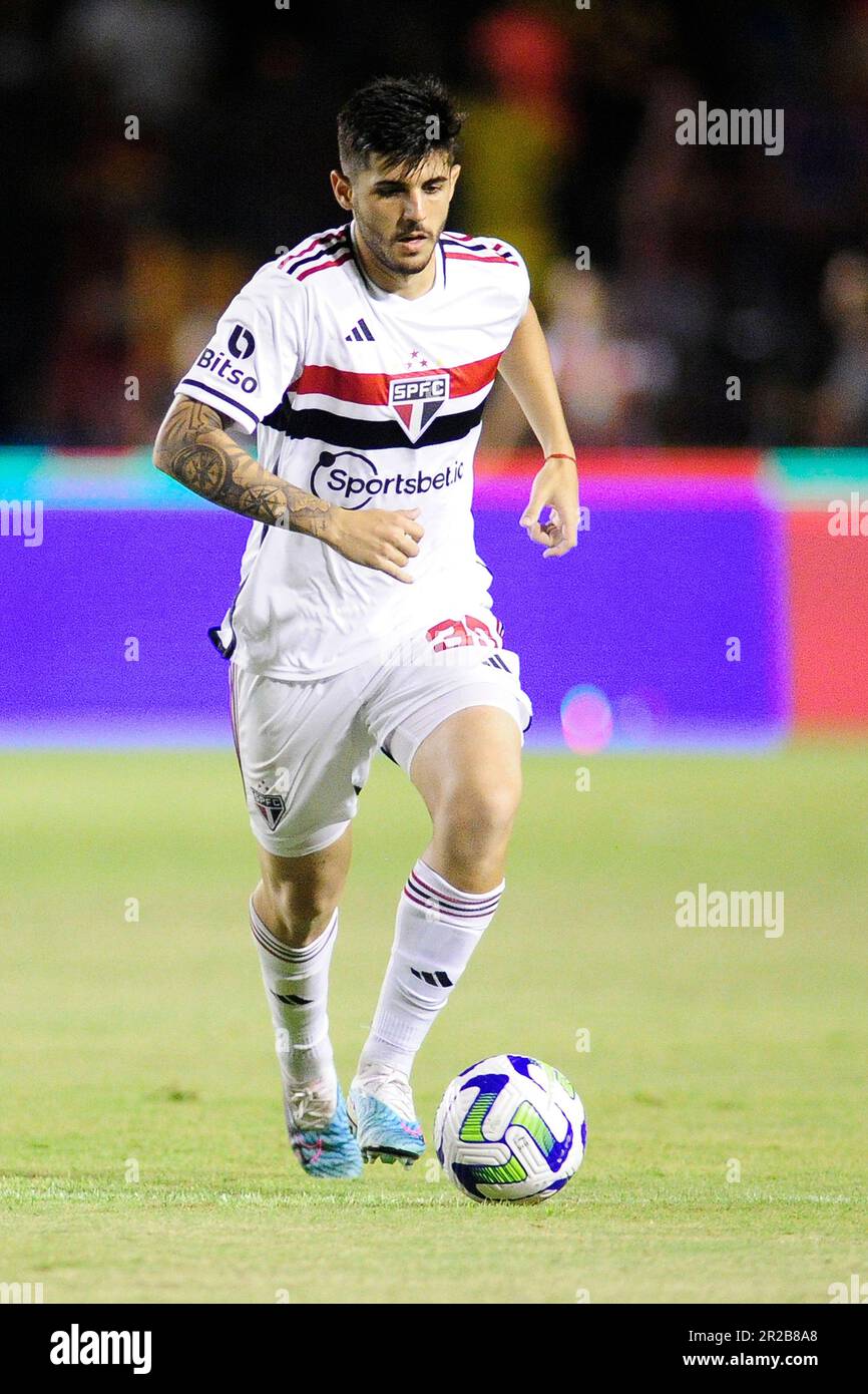 Recife, Brazil. 17th May, 2023. Defender Lucas Beraldo (São Paulo ...