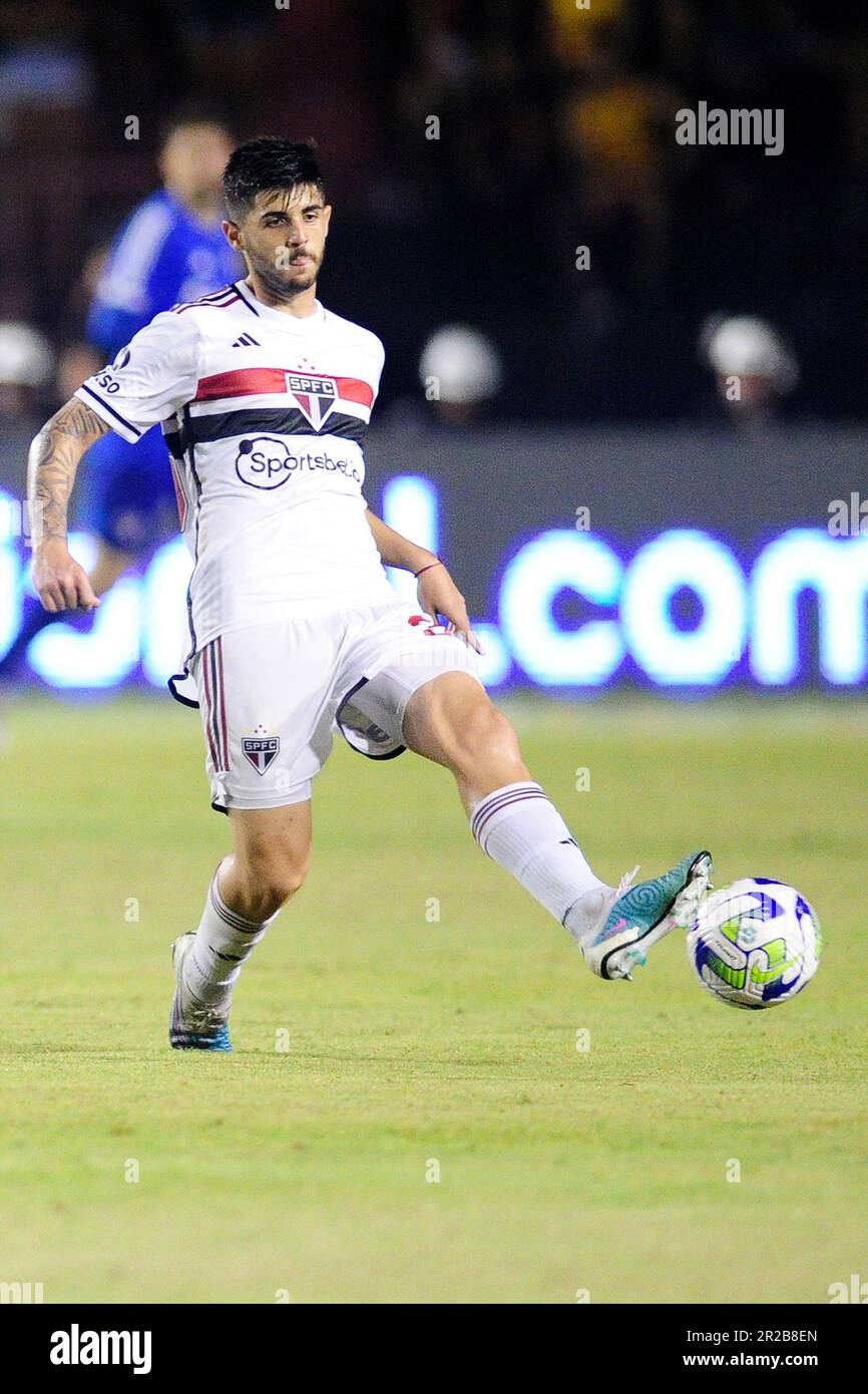 Recife, Brazil. 17th May, 2023. Defender Lucas Beraldo (São Paulo ...