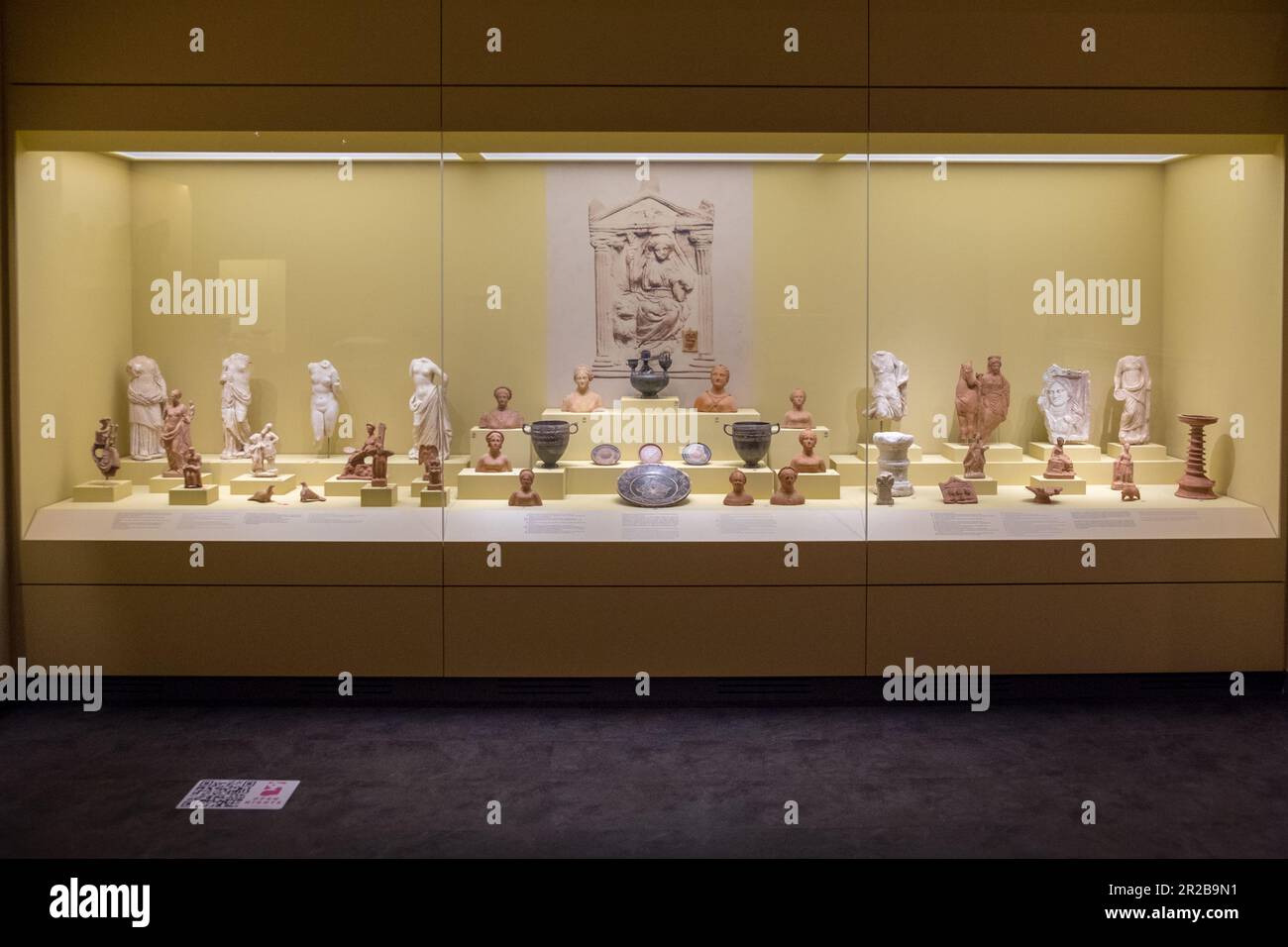 Exhibits from the classical antiquity period of ancient Greece ...