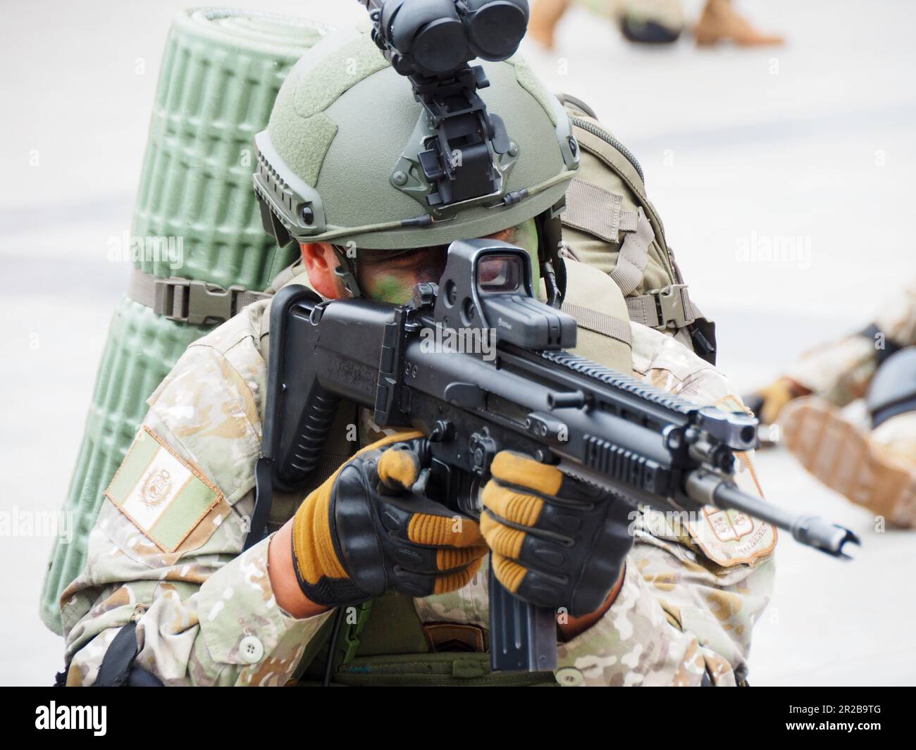 Peruvian Army Special Forces performing at the inauguration of the 9th ...