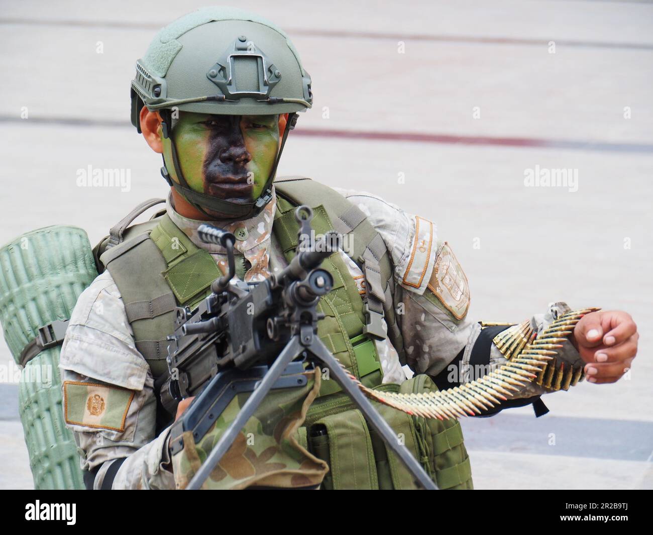 Peruvian Army Special Forces performing at the inauguration of the 9th ...