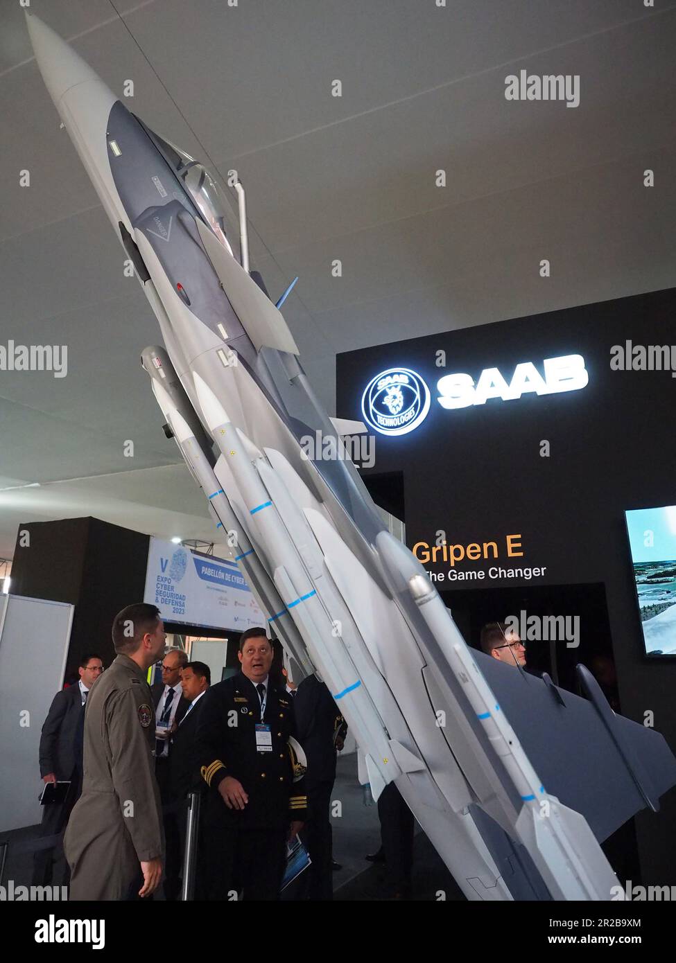 The Saab JAS 39 Gripen, a light single-engine multirole fighter ...