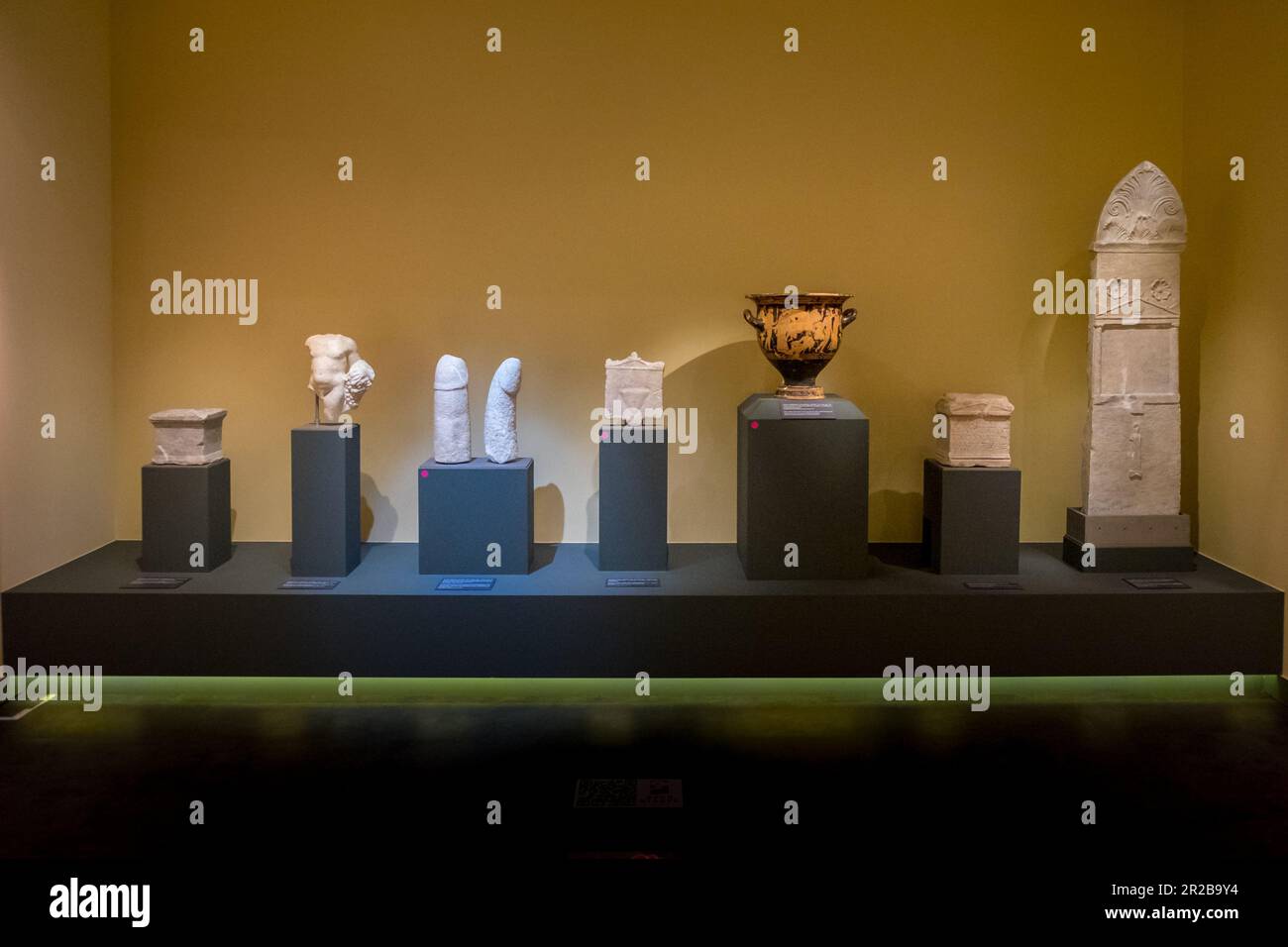 Exhibits from the classical antiquity period of ancient Greece ...