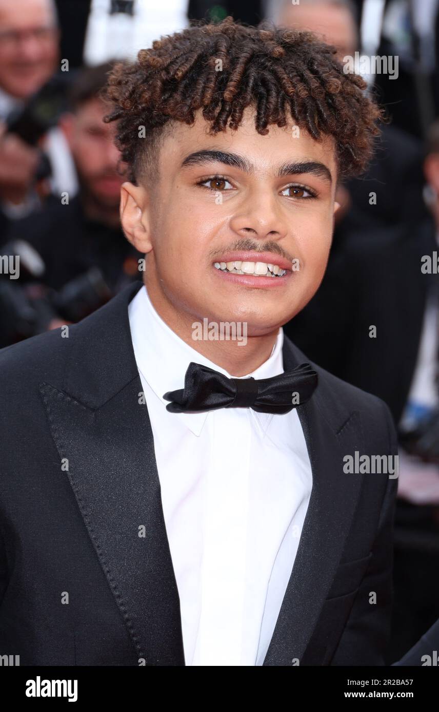 Cannes, France. 18th May, 2023. Ethann Isidore attends the "Indiana ...
