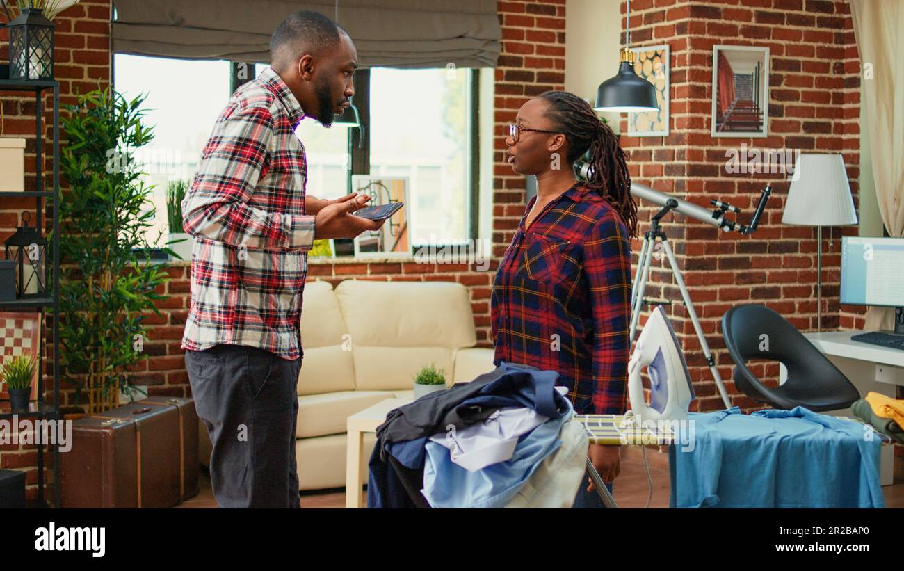 Stressed young man iron hi-res stock photography and images - Alamy