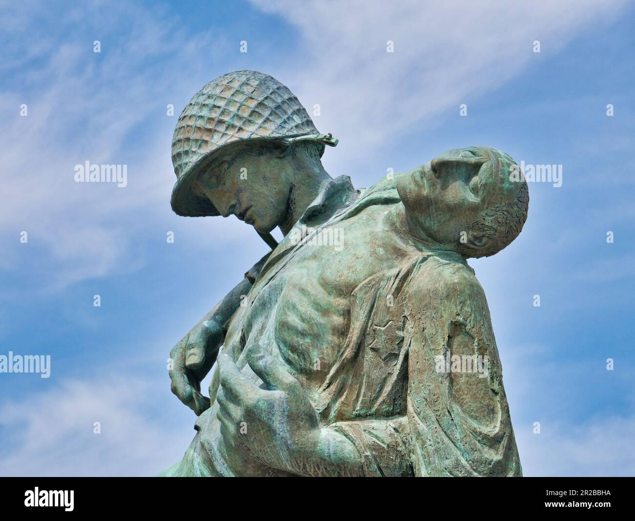 Liberation Monument in Liberty State Park, Jersey City, NJ. Bronze ...
