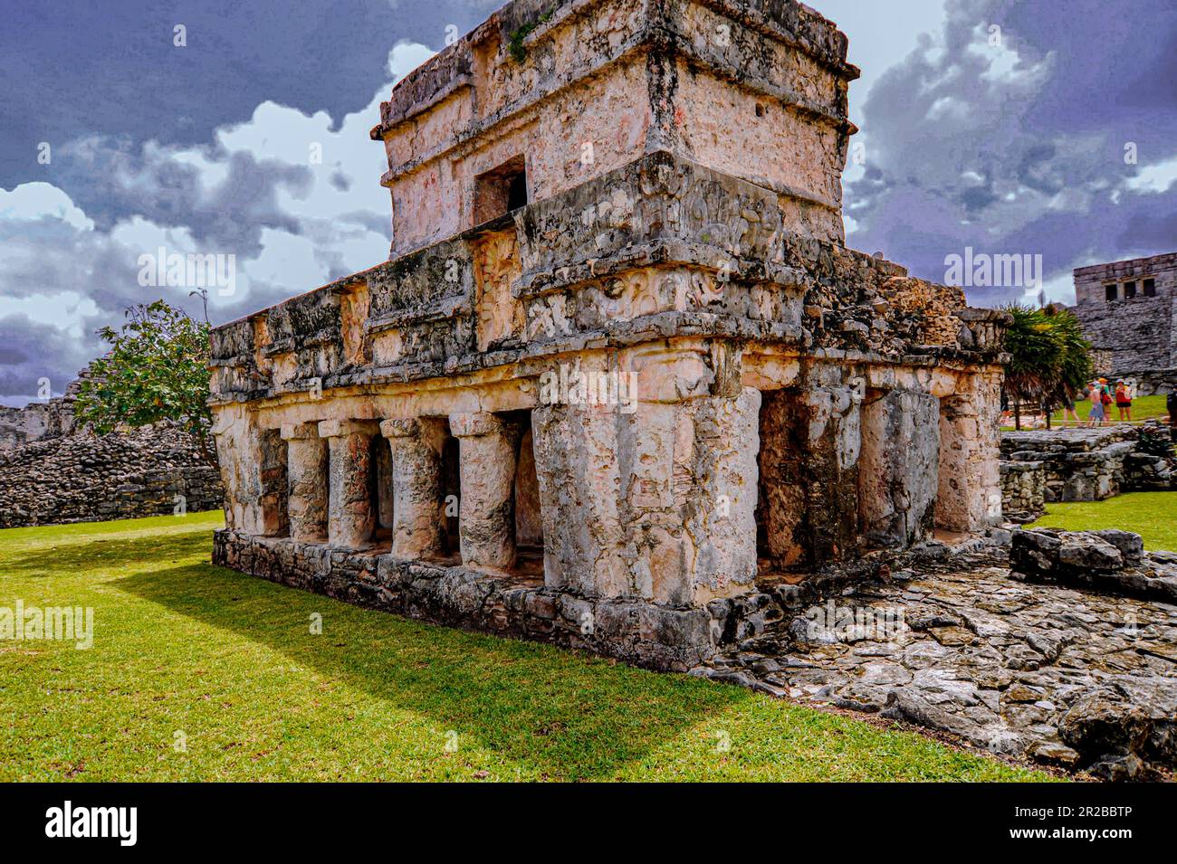 Tulum, Mexico is Known for it's Ancient Mayan Ruins Stock Photo - Alamy